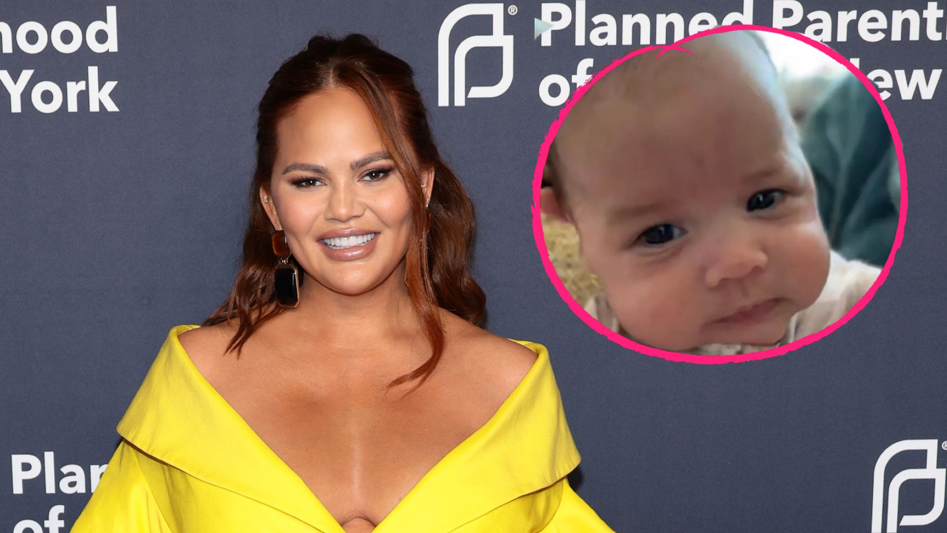 Süßer Video-Anruf: Chrissy Teigen quatscht mit Baby Esti!