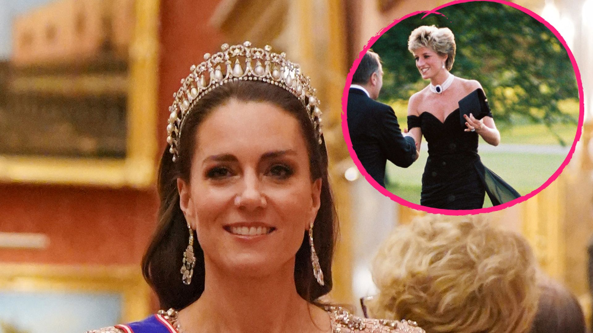 Erinnert Prinzessin Kate hier etwa an Dianas Rache-Kleid?