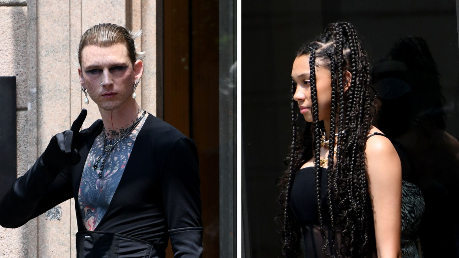 Partnerlook: Machine Gun Kelly mit Tochter auf Fashionshow