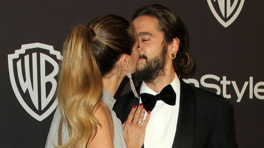 Im Partner-Look: Bill Kaulitz & Heidi Klum mit hohen Hacken ...